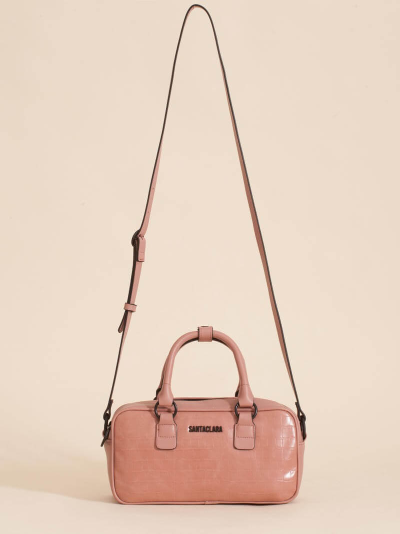 Cartera Bisi Rosa Viejo Croco | Santaclara